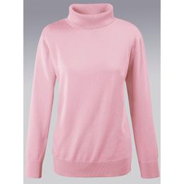Casual Looks Damen Rollkragenpullover "Pullover", rot, Gr. 36, unifarben, 100% Baumwolle, Pullover