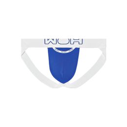 WOH Herren String "Jockstrap Sexy Fun Jockstrap 1er Pack", Gr. M, blau, Obermaterial: 95% Baumwolle CO. 5% Elasthan EL., Unterhosen