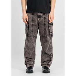 Herren Cargohose "Canvas Acid Pant", schwarz, Gr. 36, Alpha Industries, Obermaterial: 100% Baumwolle, Hosen
