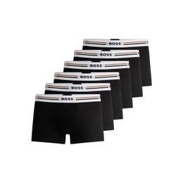 BOSS Herren Boxershorts "Boxershort Trunk 6P Revive 6er Pack", Gr. XXL, schwarz, Obermaterial: 95% Viskose CV. 5% Elasthan EL., Unterhosen