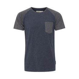 INDICODE Herren Rundhalsshirt "Rundhalsshirt IDGresham", blau, Gr. XL, Obermaterial: 60% Baumwolle CO. 40% Polyester PES., Shirts