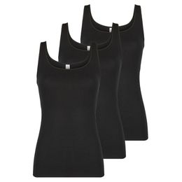 Nina von C. Damen Achselhemd "Damen Achselhemd GOTS Fine Cotton", Gr. 50, schwarz, Obermaterial: 100% Baumwolle CO(Bio)., Unterhemden
