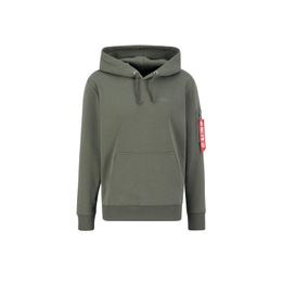 Herren Hoodie "Air Force Hoodie", gr&uuml;n, Gr. L, Alpha Industries, Obermaterial: 80% Baumwolle, 20% Polyester, Sweatshirts