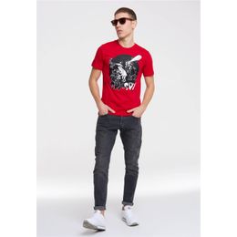 logoshirt Herren T-Shirt "Mad - Spy vs Spy - Club", rot, Gr. M, bedruckt, 100% Baumwolle, Shirts, mit Spy vs Spy-Print