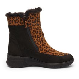 Ara Damen Winterstiefelette "M&Uuml;NCHEN", Gr. 40, schwarz, Lederimitat, Textil, Schuhe, Snowboots, Winterstiefel mit Gore-Tex und schuhweite H (sehr