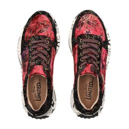 Laura Vita Damen Sneaker "Laura Vita Sneaker Leder/Textil", Gr. 37, schwarz, Leder, Textil, Schuhe