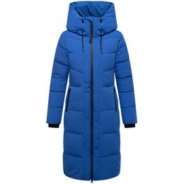 Navahoo Damen Steppmantel "Schokokuss XIV", blau, Gr. 6XL, Obermaterial: 92% Nylon, 8% Elasthan; Innenfutter: 100% Polyester; Wattierung: 100%