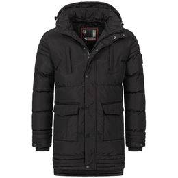 Herren Winterjacke "ASVenico", schwarz, Gr. S, Alessandro Salvarini, Obermaterial: 100% Polyester; Futter: 100% Polyester; Fellimitat: 100%