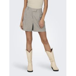 Only Damen Shorts "ONLLINDA &ndash; Shorts mit hoher Taille und weitem Beinschnitt", braun, Gr. L, unifarben, Web, Obermaterial: 97% Polyester, 3%