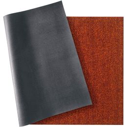 Fu&szlig;matte, B:60cm H:7mm L:85cm, orange, Kunstfaser, Polyamid, Au&szlig;enbereich, Teppiche
