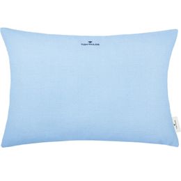 Dekokissen Tom Tailor HOME, B:60cm H:0,5cm L:40cm, blau, Baumwolle, Polyester, Dekokissen_Sitzkissen_Kissenh&uuml;llen, "Dove Signature", mit Paspel,