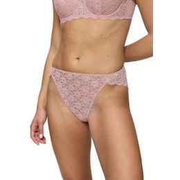 Triumph Damen Tai-Slip "Amourette", Gr. 36, rosa, Spitze, Obermaterial: 77% Polyamid, 23% Elasthan, Unterhosen, Stretch-Spitze, hoher Beinausschnitt