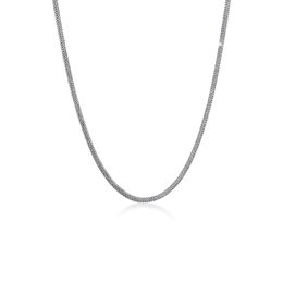 Kuzzoi Herren Silberkette "M&auml;nner Zopf Schlangenkette 4mm Oxidiert 925 Silber", 50, ohne Stein, Silber 925 (Sterlingsilber), L: 50, silber, Silber