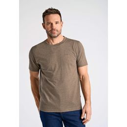 T-Shirt Bison "Bison T-shirt", Herren, Gr. XL, beige (stone), Obermaterial: 100% Baumwolle, lässig geschnitten, Rundhals, Shirts