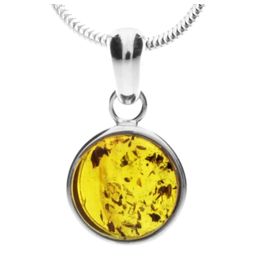 OSTSEE-SCHMUCK Damen Kette mit Anh&auml;nger "OSTSEE-SCHMUCK Kette mit Anh&auml;nger Frouke 10 mm", 50cm, Silber 925 (Sterlingsilber), L: 40, silber, Silber
