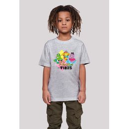 T-Shirt F4NT4STIC "Care Bears Good Luck Bear Positive Vibes", Mädchen, Gr. 110/116, erdgrau, Obermaterial: 100% Baumwolle, regular fit, Rundhals, ohne Bündchen, Shirts T-Shirt, Premium Qualität