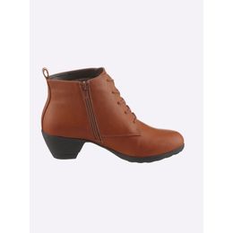 Andrea Conti Damen Stiefelette, Gr. 42, braun, Lederimitat, Schuhe