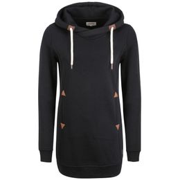 oxmo Damen Kapuzenpullover "Hoodie OXVicky", schwarz, Gr. S, Obermaterial: 80% Polyester PES. 20% Baumwolle CO., Sweatshirts