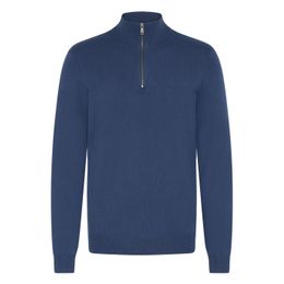 Blend Herren Troyer "Troyer BHDan", blau, Gr. M, Obermaterial: 70% Viskose CV. 30% Nylon NY., Pullover