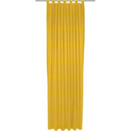 Vorhang WIRTH, B:132cm H:175cm, gelb, Jacquard, Polyester, Wohnzimmer, Gardinen, "Westport"
