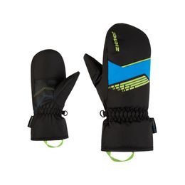 Ziener M&auml;dchen F&auml;ustlinge "LAVIVO-Z AQUASHIELD JUNIOR", schwarz, Gr. 3, Kunstfaser, Handschuhe, wasserdicht, winddicht, atmungsaktiv, warm
