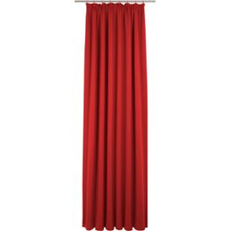 Vorhang WIRTH, B:65cm H:125cm, rot, Jacquard, Baumwolle, Polyester, Wohnzimmer, Gardinen, "Newbury"