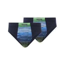Jan Vanderstorm Herren Slip "2er Pack Slip LOFKEN", Gr. XL, blau, Obermaterial: 100% Baumwolle CO., Unterhosen
