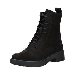 Caprice Damen Schn&uuml;rstiefelette "Caprice Stiefelette Veloursleder", Gr. 39, schwarz, Veloursleder, Schuhe