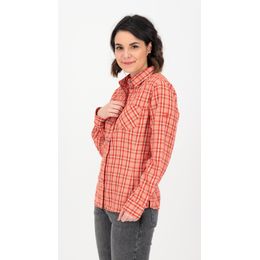 DEPROC Active Damen Outdoorhemd "PHOENIX LS WOMEN", orange, Gr. 40, 100% Polyester, Hemden, auch in Gro&szlig;en Gr&ouml;&szlig;en erh&auml;ltlich
