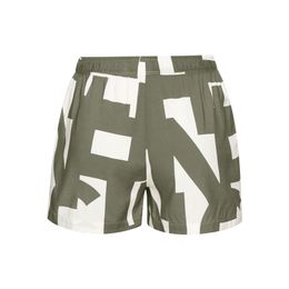 Damen Pyjamashorts, French Connection, Gr. 40gr&uuml;n, wei&szlig;, gemustert, Web, Obermaterial: 100% Viskose, gemustert, Hosen, in gewebter Hemdenqualit&auml;t