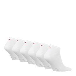 Tommy Hilfiger Herren Sneakersocken "TH MEN SNEAKER 6P ECOM", Gr. 47, wei&szlig;, Baumwollmischung, Socken, mit gek&auml;mmter Baumwolle