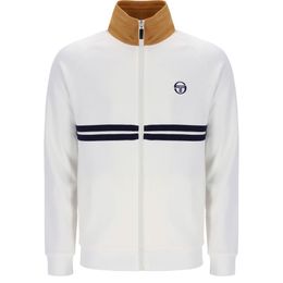 Sergio Tacchini Herren Trainingsjacke "DALLAS TRACK TOP Herren", wei&szlig;, Gr. XS, 60% POLYESTER, 40% BAUMWOLLE, Jacken, Trainingsjacke Herren, leichte