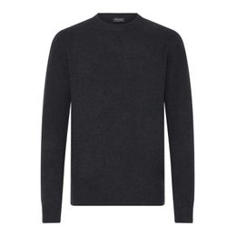 INDICODE Herren Strickfleece-Pullover "Strickpullover IDBercell", schwarz, Gr. L, Obermaterial: 58% Polyacryl PAN. 32% Polyester PES. 7% Wolle mw. 3%