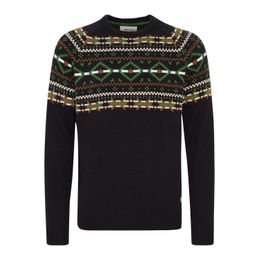 Blend Herren Strickfleece-Pullover "Strickpullover BHNilas", schwarz, Gr. L, Obermaterial: 100% Polyacryl PAN., Pullover