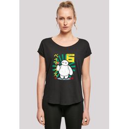 T-Shirt F4NT4STIC "Big Hero 6 Baymax Lollypop", Damen, Gr. XS, schwarz, Obermaterial: 100% Baumwolle, regular fit, Rundhals, ohne B&uuml;ndchen, Shirts T-Shirt, Premium Qualit&auml;t