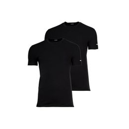 Dsquared2 Herren T-Shirt "T-Shirt TWIN PACK T-SHIRT 2er Pack", schwarz, Gr. S, Obermaterial: 94% Baumwolle CO. 6% Elasthan EL., Shirts