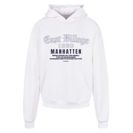 F4NT4STIC Herren Kapuzenpullover "East Village Manhatten OVERSIZE HOODIE", wei&szlig;, Gr. M, Obermaterial: 100% Baumwolle, Pullover, Print