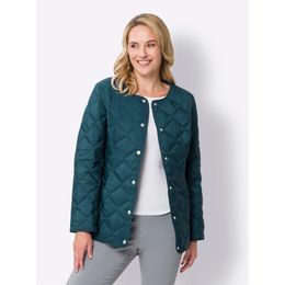 Classic Basics Damen Steppjacke, blau, Gr. 38, unifarben, 100% Polyester, Wattierung:100% Polyester, Jacken