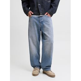 Jack & Jones JACK & JONES Herren Relax-fit-Jeans "JJIALEX JJORIGINAL SQ 071 NOOS", blau, Gr. 33, Abriebeffekte, Denim/Jeans, Obermaterial: 100% Baumwolle, Jeans