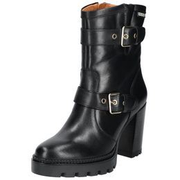 Pikolinos Damen High-Heel-Stiefelette "Pikolinos Stiefelette Leder", Gr. 38, schwarz, Leder, Schuhe