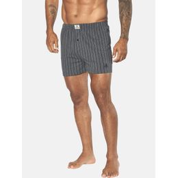 Jan Vanderstorm Herren Boxershorts "2er Pack Boxershorts THURE", Gr. LXLhellblau dunkelgrau, Obermaterial: 58% Baumwolle CO. 37% Polyester COOLMAX