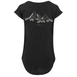 F4NT4STIC Damen T-Shirt "PLUS SIZE Mountain Berge", schwarz, Gr. XL, Obermaterial: 100% Baumwolle, Shirts, Print