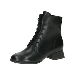 Caprice Damen Schn&uuml;rstiefelette "Caprice Stiefelette Leder", Gr. 38,5, schwarz, Leder, Schuhe