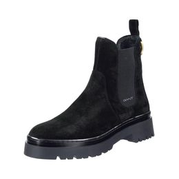 Gant Damen Snowboots "Gant Stiefel Veloursleder/Textil", Gr. 39, schwarz, Textil, Veloursleder, Schuhe