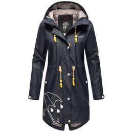Marikoo Damen Outdoorjacke "Dancing Umbrella", blau, Gr. XS, Obermaterial: 70% Polyester, 30% Polyurethan, Innenseite: 100% Polyester, Futter: 100%
