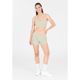 ENDURANCE ATHLECIA ATHLECIA Damen Shorts "Alain", beige, Gr. 34, unifarben, 91% Polyester, 9% Elasthan, Hosen, mit Quick-Dry-Funktion
