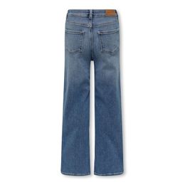 KIDS Only M&auml;dchen Weite Jeans "KOGMADISON BLUSH WIDE DNM CRO37 NOOS", blau, Gr. 164, unifarben, Denim/Jeans, Obermaterial: 72% Baumwolle, 20%