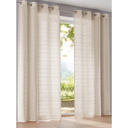Gardine HEINE HOME, B:140cm H:225cm, wei&szlig;, Polyester, Gardinen