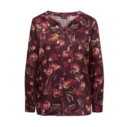 GOLDNER Damen Druckbluse "Druckbluse in Satinqualit&auml;t", rot, Gr. 44, Obermaterial: 100% Polyester PES., Blusen