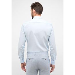 Eterna Herren Langarmhemd "SLIM FIT", blau, Gr. 37, Popeline, 100% Baumwolle, Hemden, NON IRON (b&uuml;gelfrei)